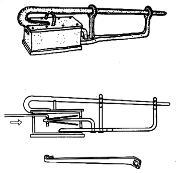 - steel ward springs - Roman padlocks - Historical locks